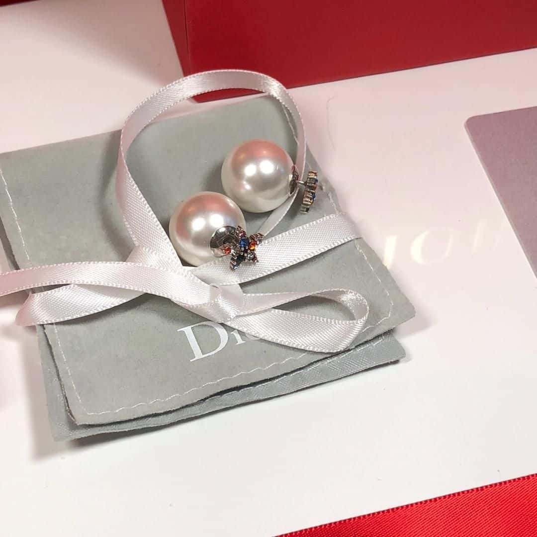 2019 Womens Popular Christian Dior Tribales White Pearl Luxury Colorful ...